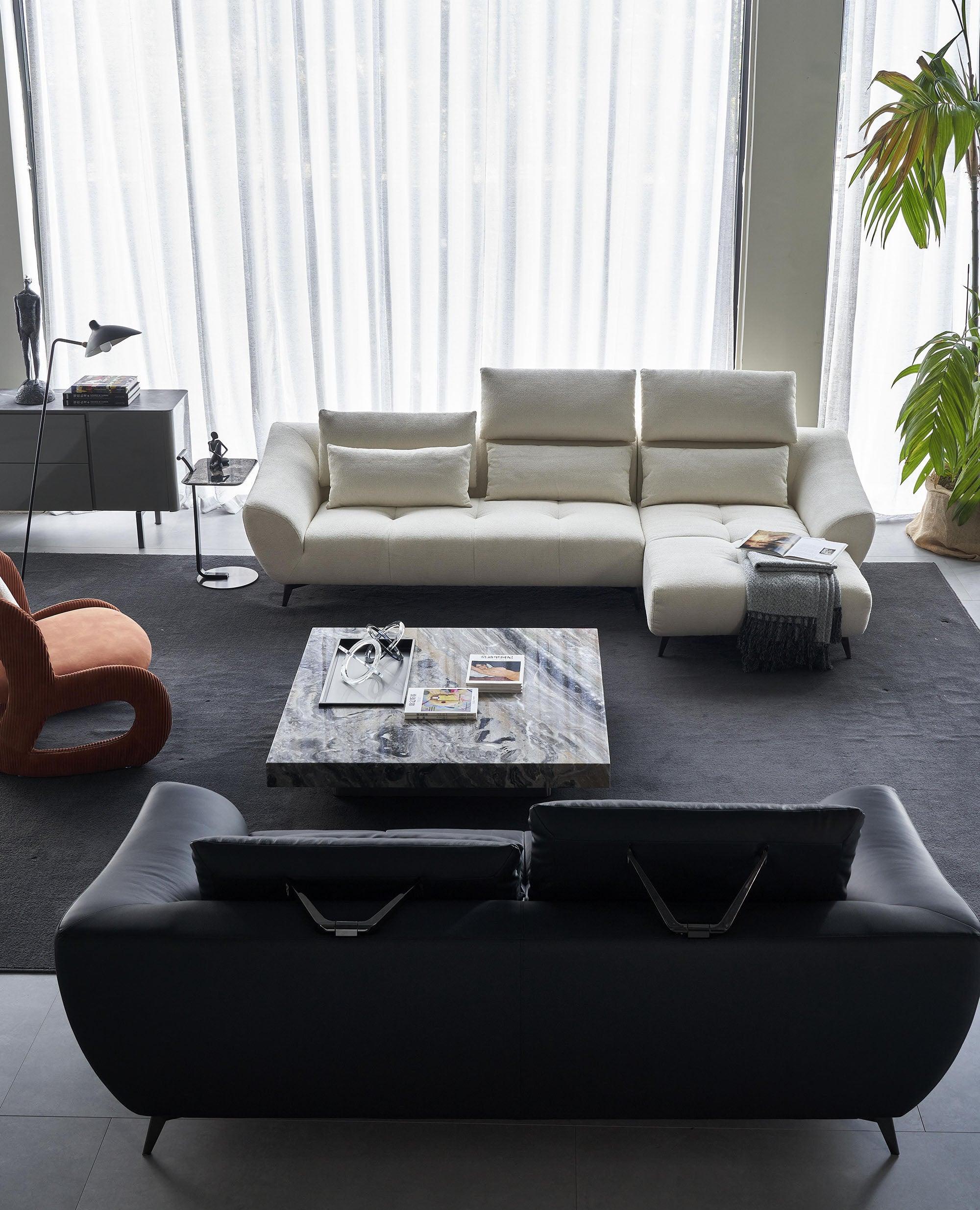 Modern Leather Sofa | Durham Sofa | Adjustable Back