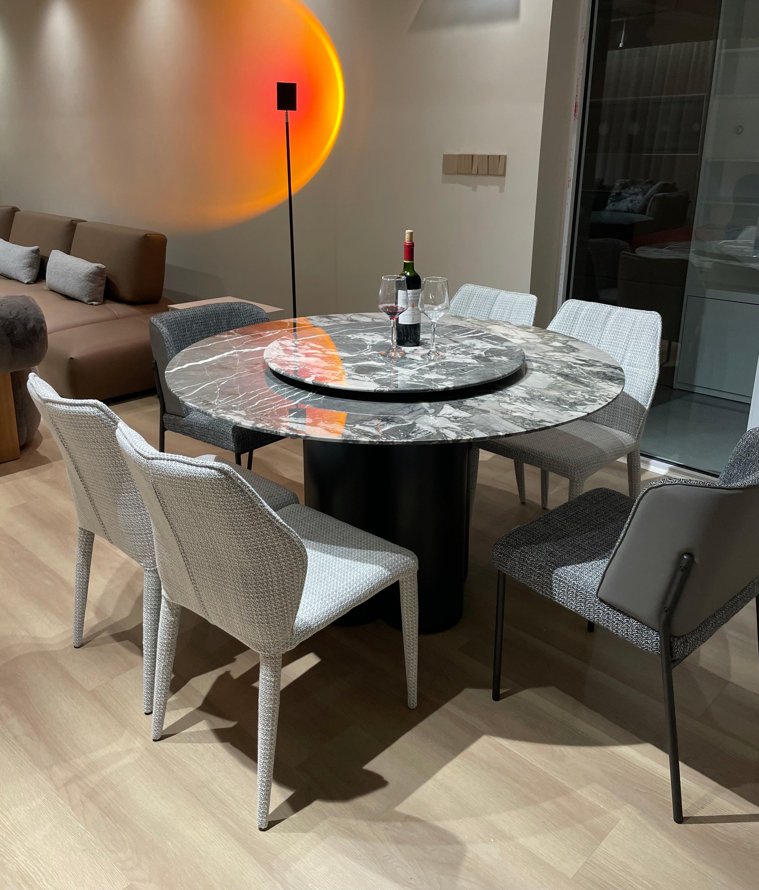 Marble Dining Table | Gareth Table | Custom Made Round Dining Table